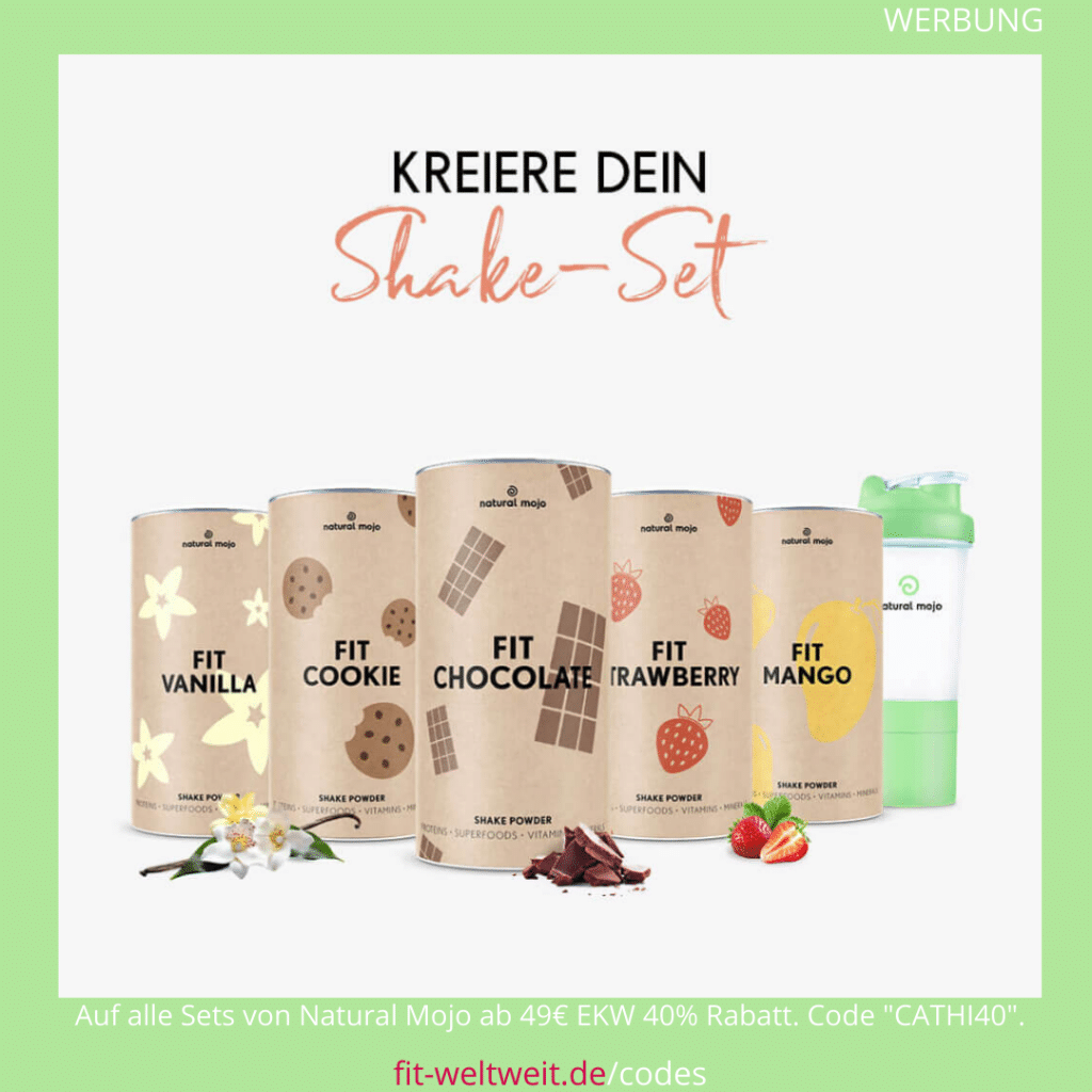 ABNEHMEN MIT NATURAL MOJO - Fit Shakes wie Fit Berry, Vanilla,
