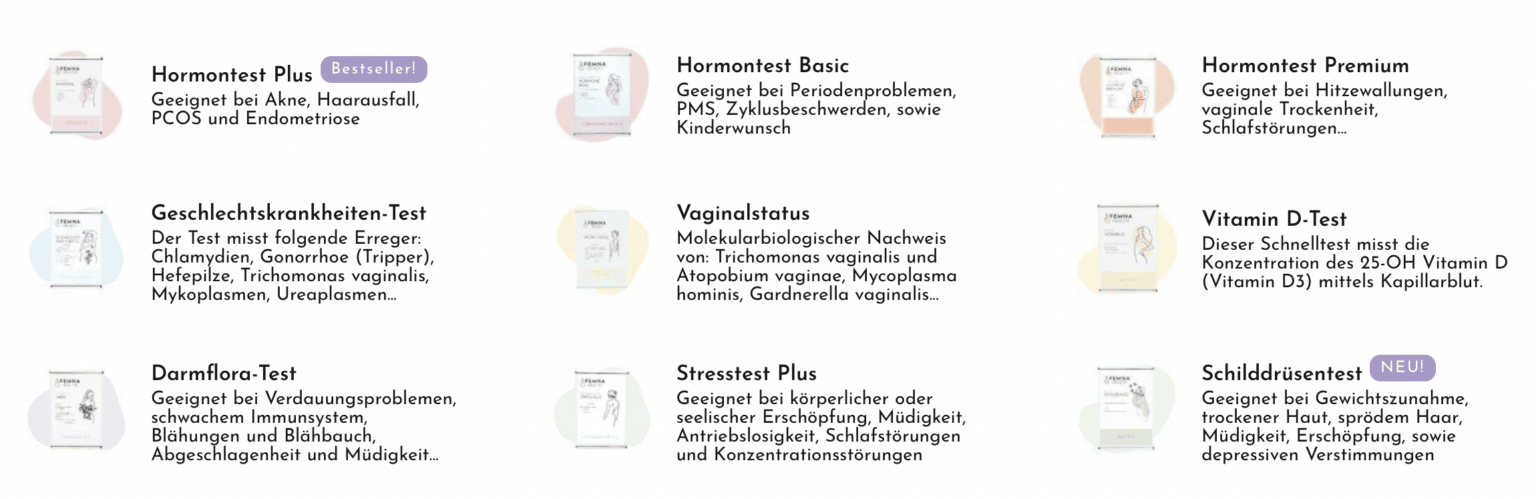 FEMNA Health Erfahrungen 2023 Tests für zuhause & Femna Care